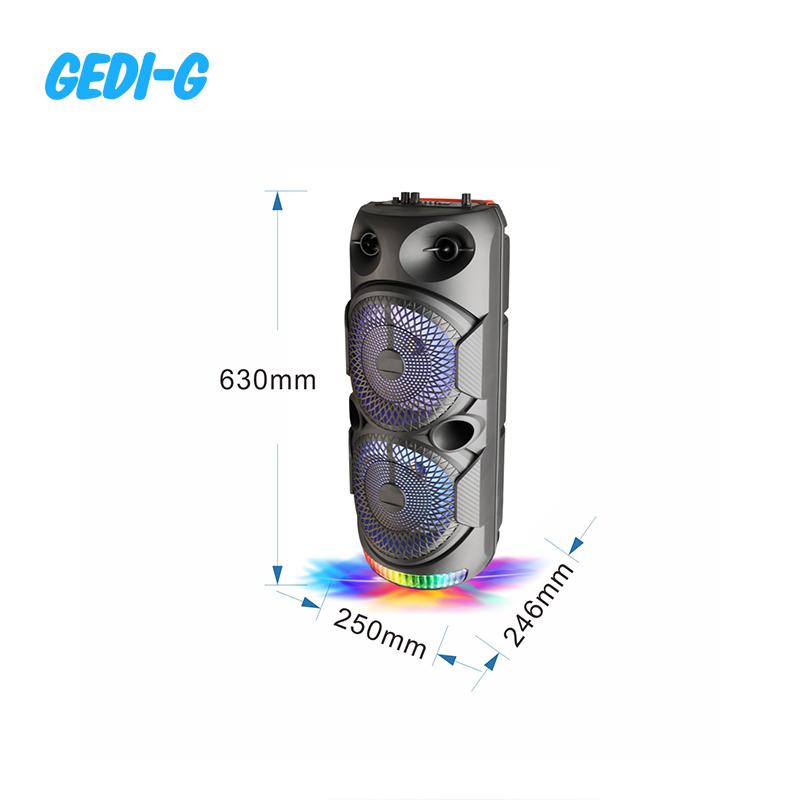 GEDI-G LT-1010 Double 8 INCH Bluetooth Speaker - GEDI-G